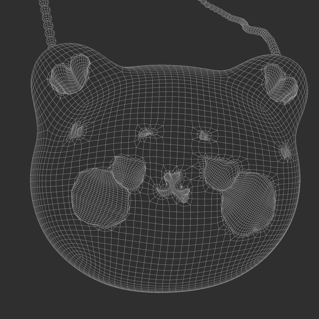 Smirk Bear Plush Bag Cute Style V2 Model - TurboSquid 1796636