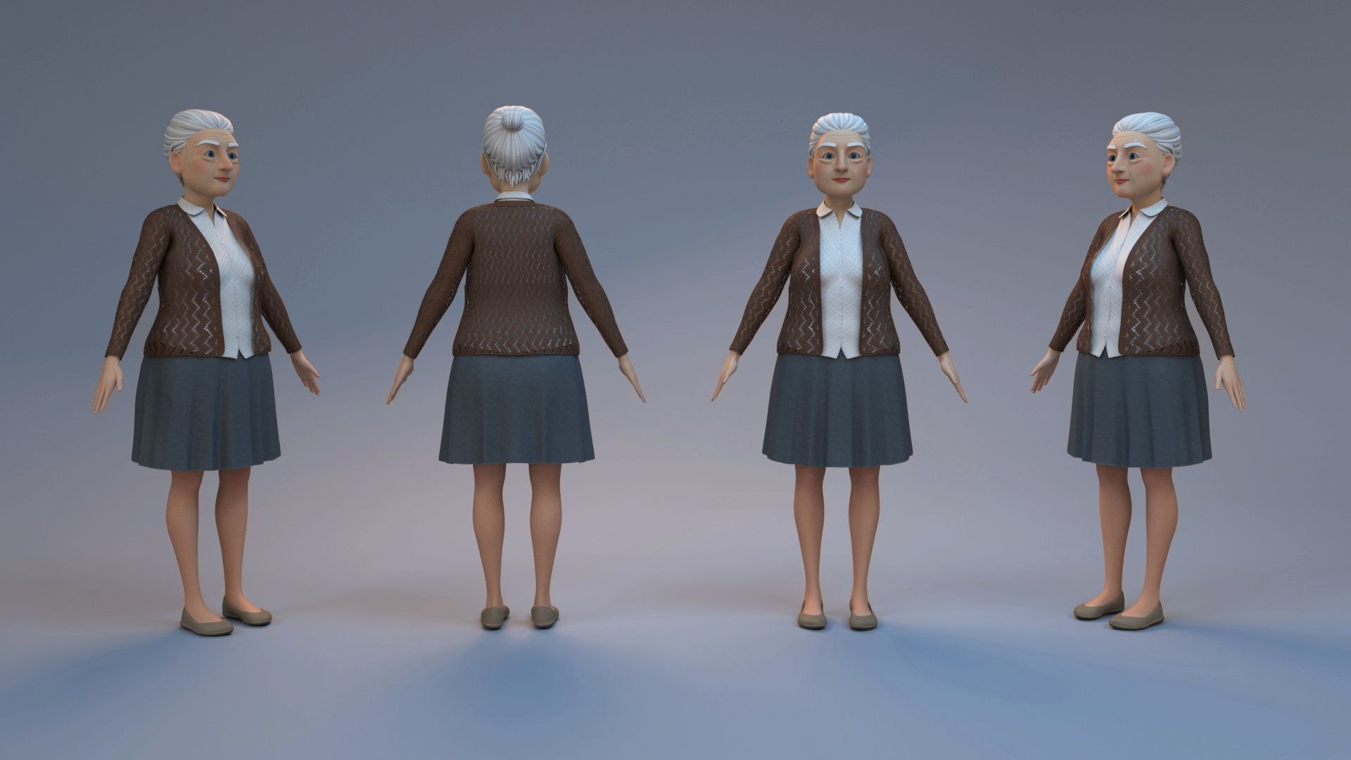 Old Woman 3D - TurboSquid 2249497