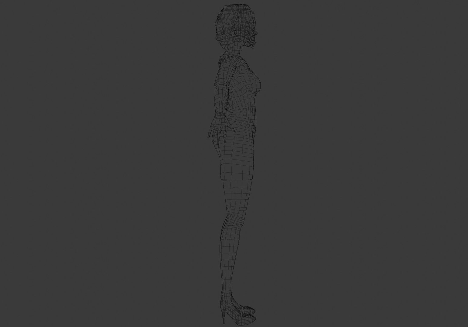 3D Model Curvy Female Woman - TurboSquid 1906286