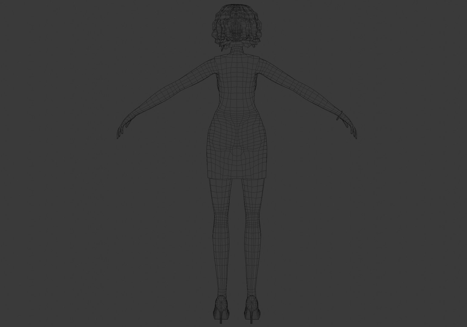 3D Model Curvy Female Woman - TurboSquid 1906286