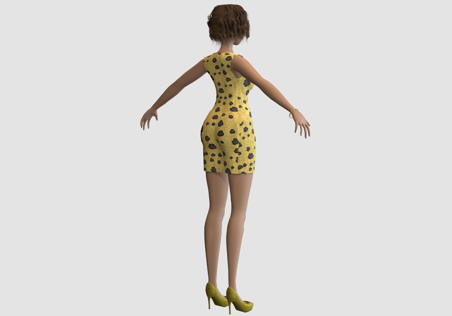 3D Model Curvy Female Woman - TurboSquid 1906286