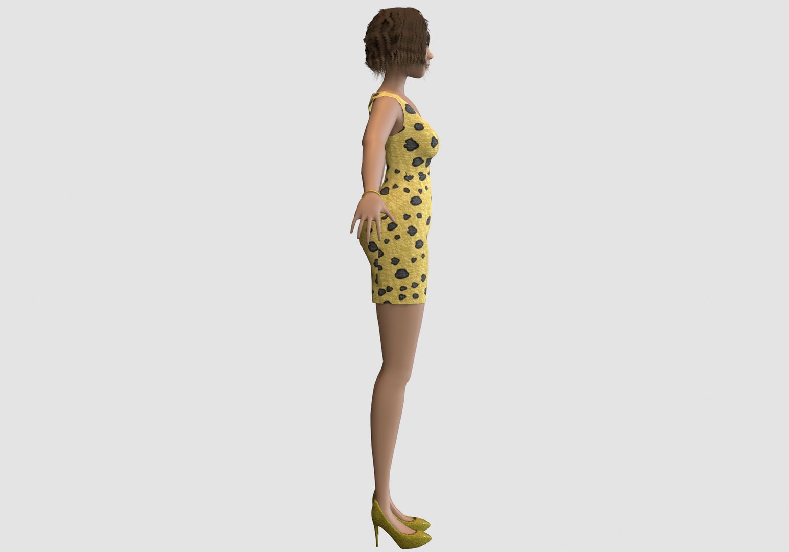 3D Model Curvy Female Woman - TurboSquid 1906286