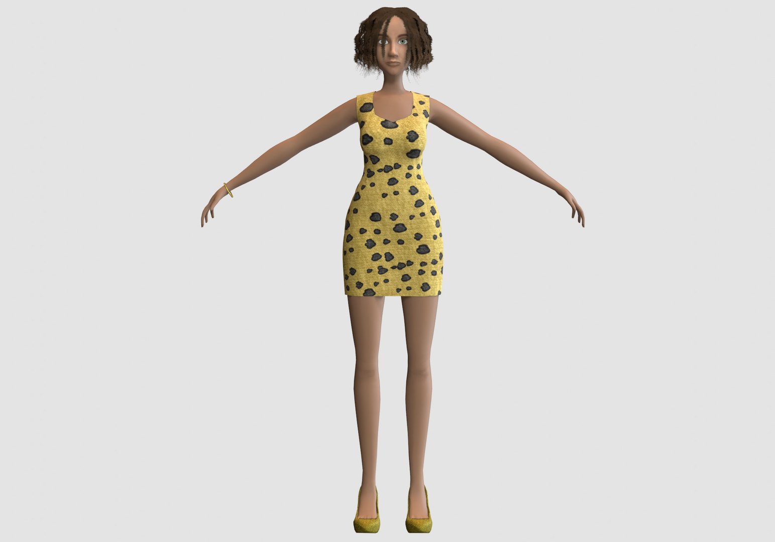 3D Model Curvy Female Woman - TurboSquid 1906286