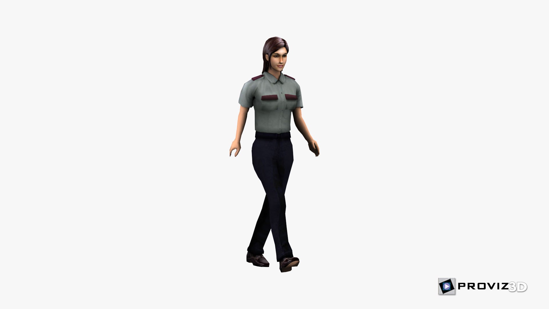 Walking Security People 3d Max