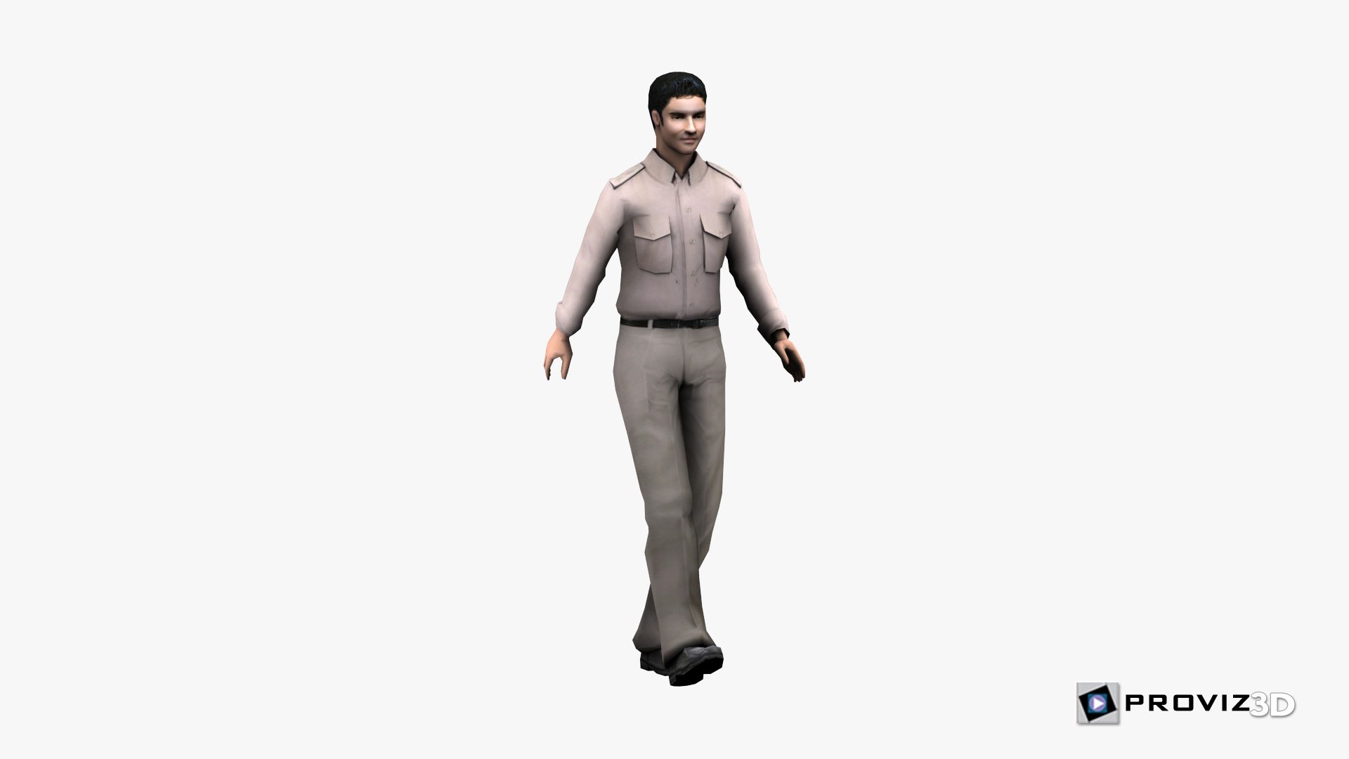 Walking Security People 3d Max