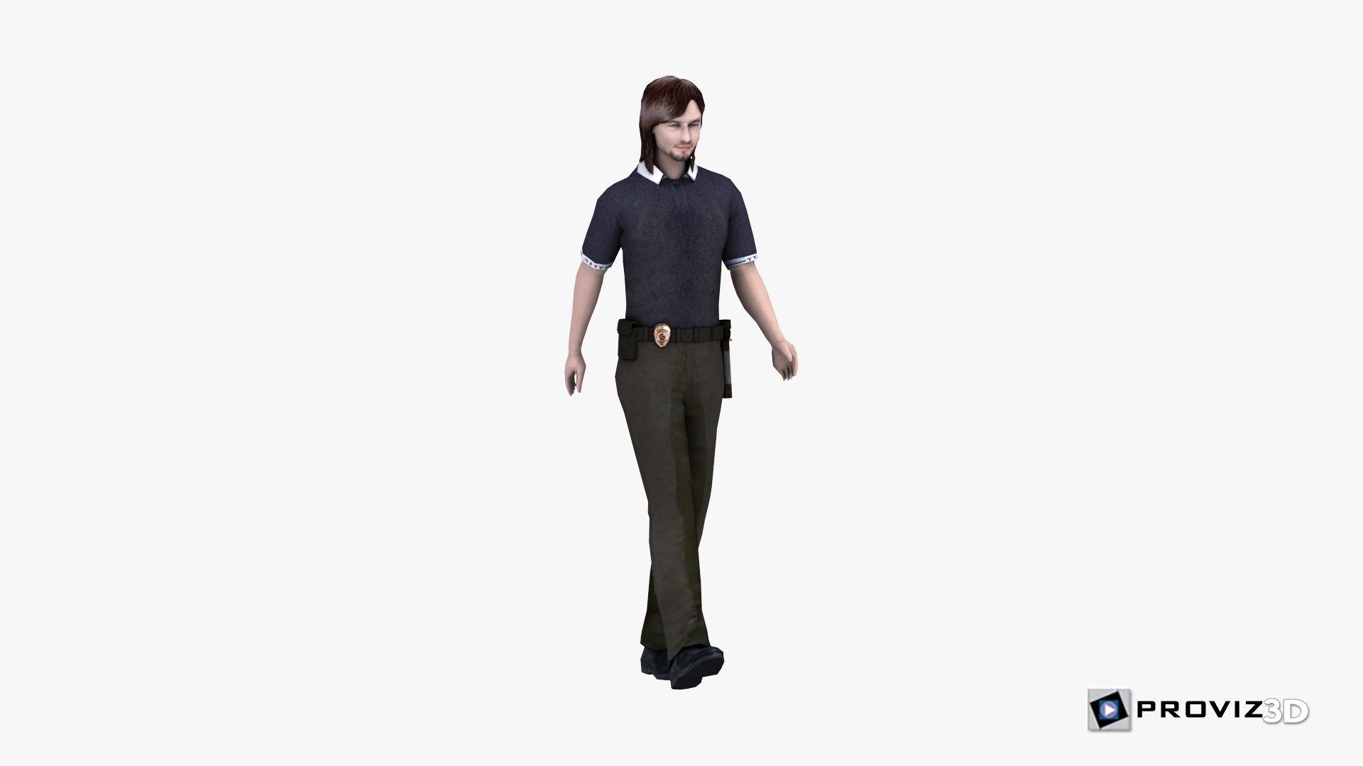 Walking Security People 3d Max