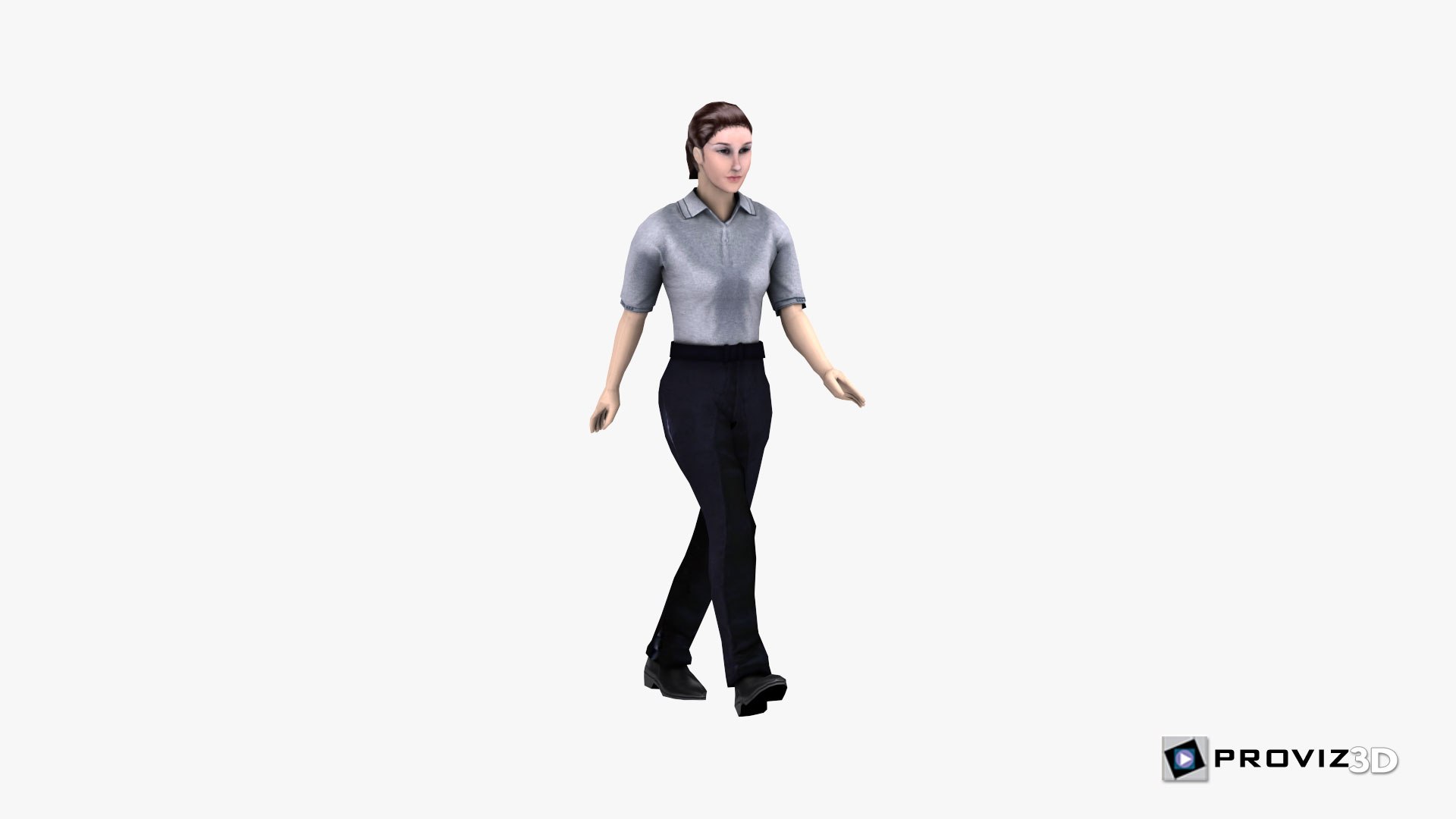 Walking Security People 3d Max