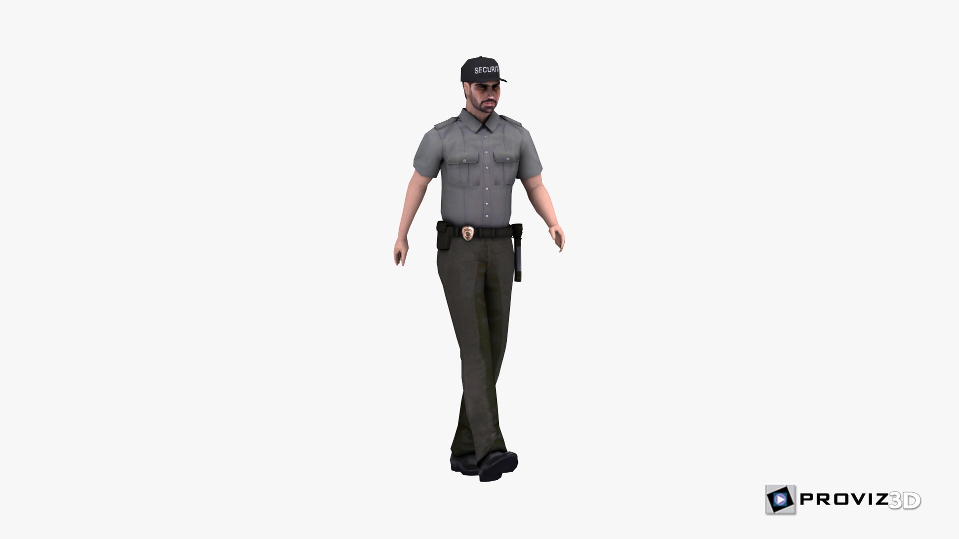 Walking Security People 3d Max