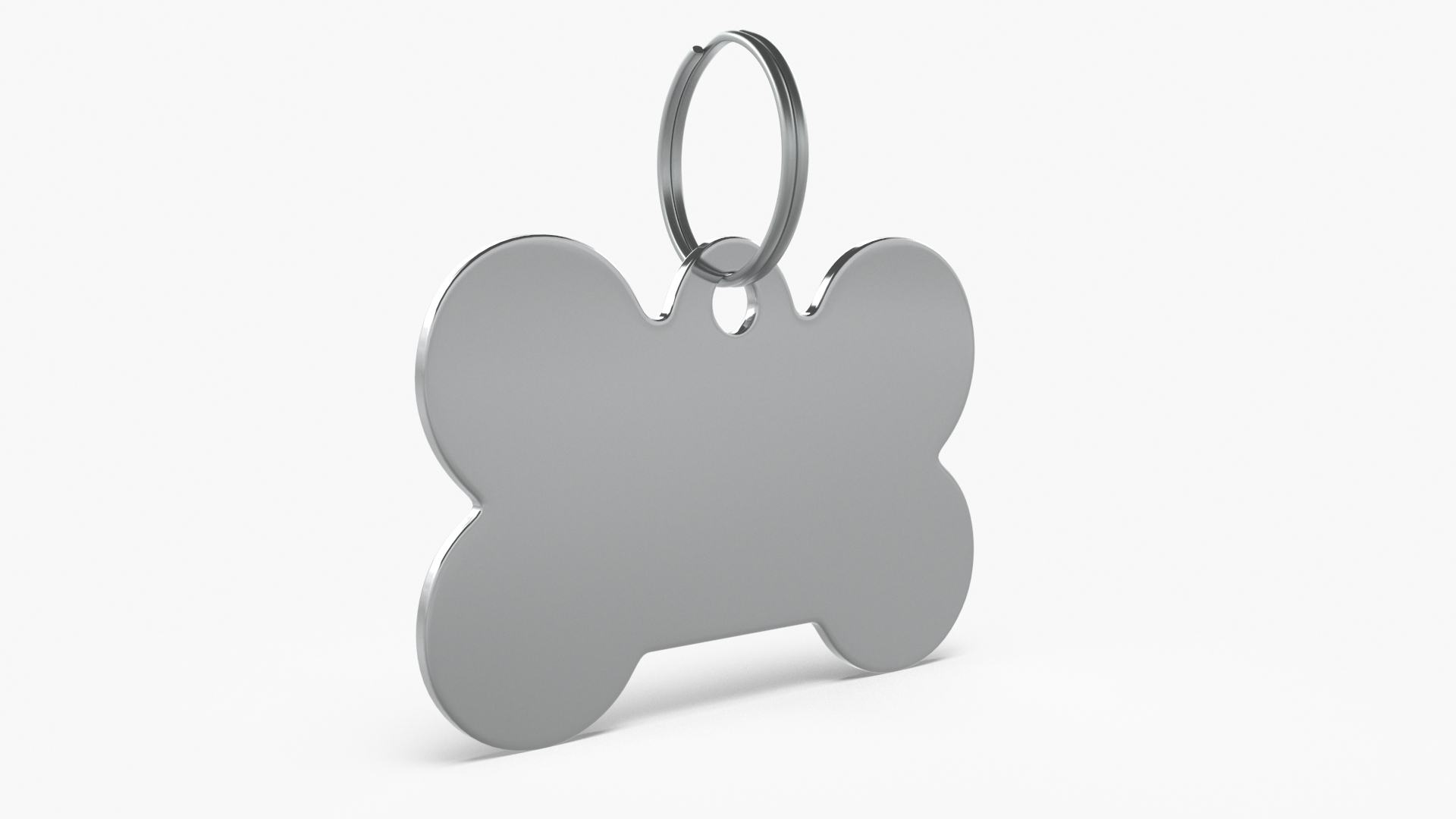 3D Dog Collar Tag Chrome - TurboSquid 2243088