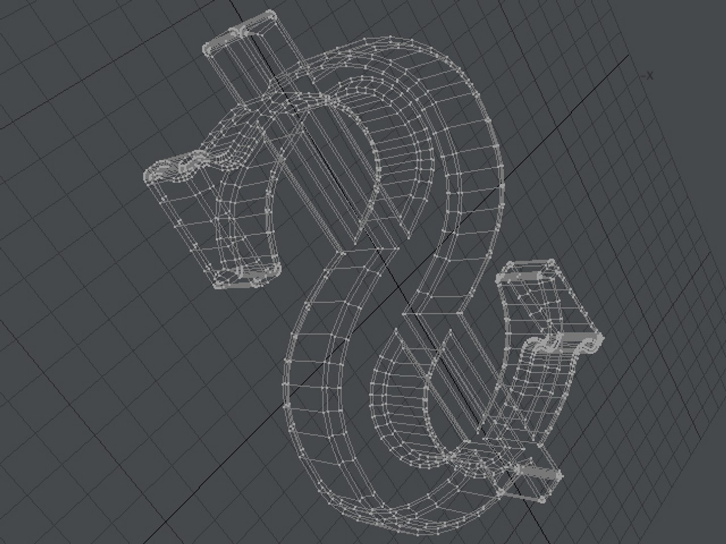 3d Dollar Sign Model