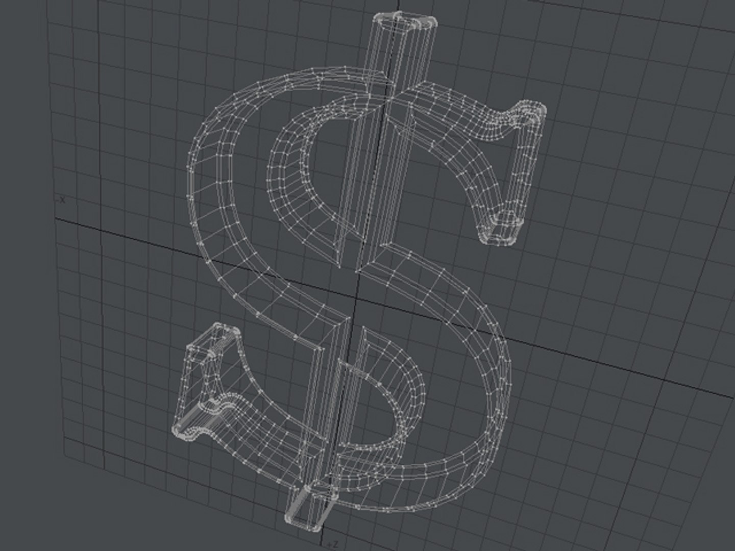 3d Dollar Sign Model