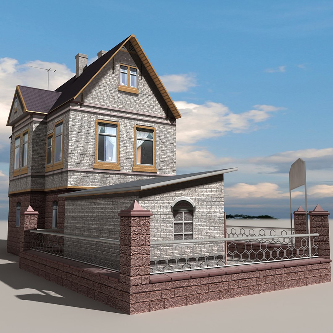 3d City Block Building 05