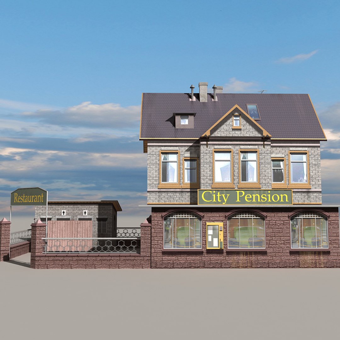 3d City Block Building 05