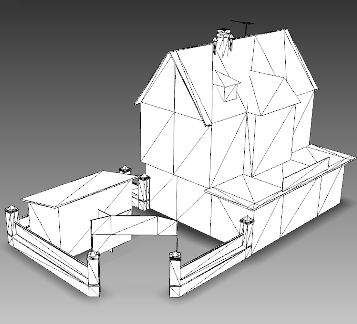 3d City Block Building 05