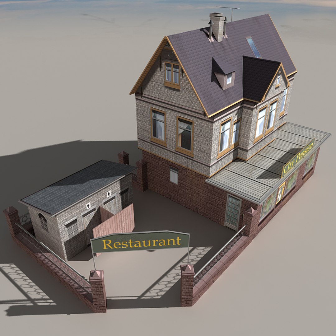 3d City Block Building 05