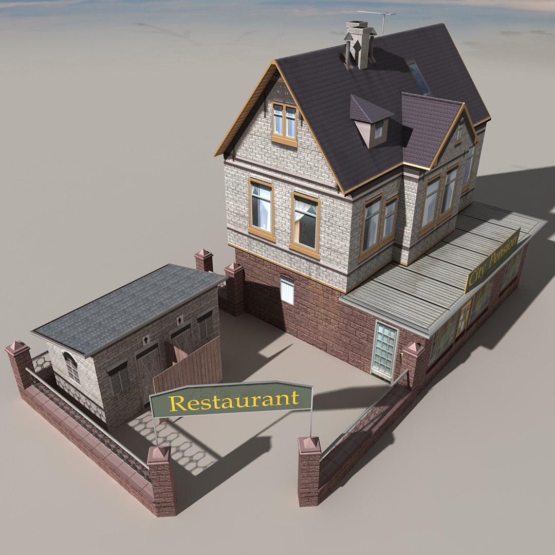 3d City Block Building 05