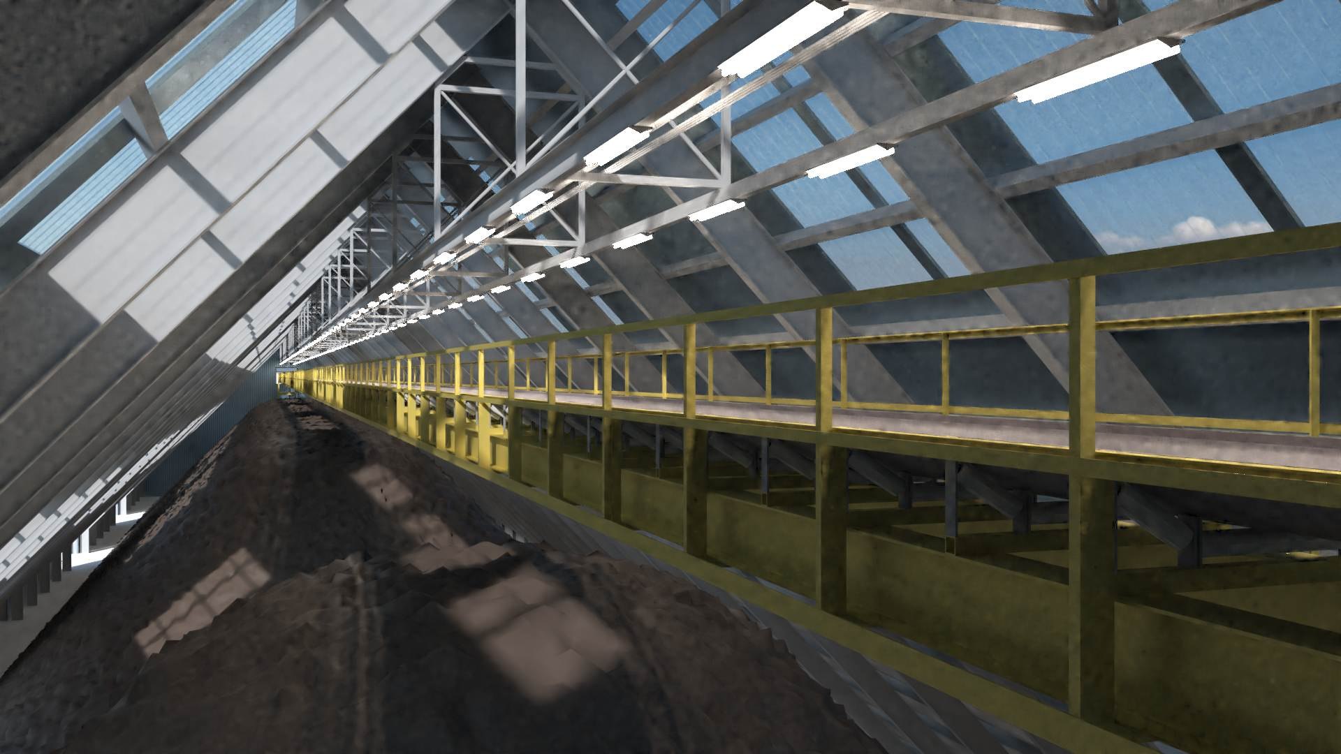 Mining Ore Tower Conveyor Warehouse 3D Model - TurboSquid 1838515