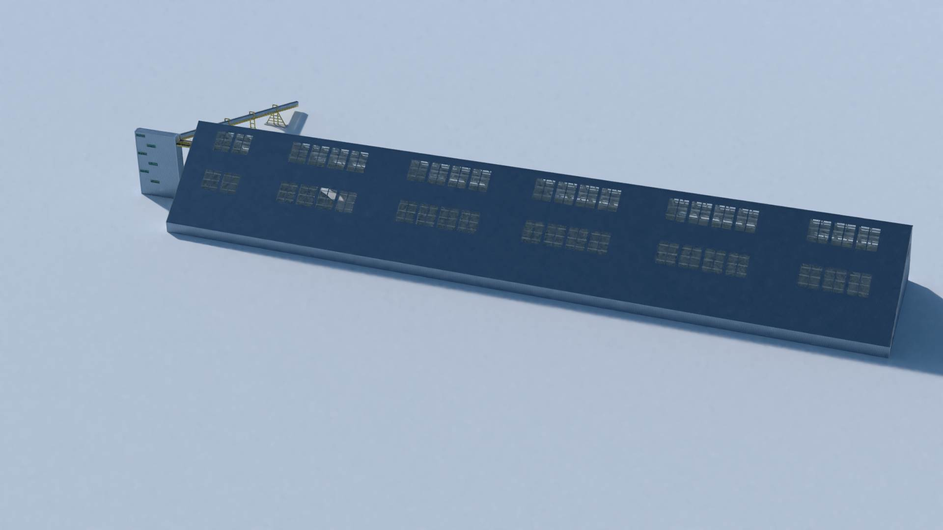 Mining Ore Tower Conveyor Warehouse 3D Model - TurboSquid 1838515