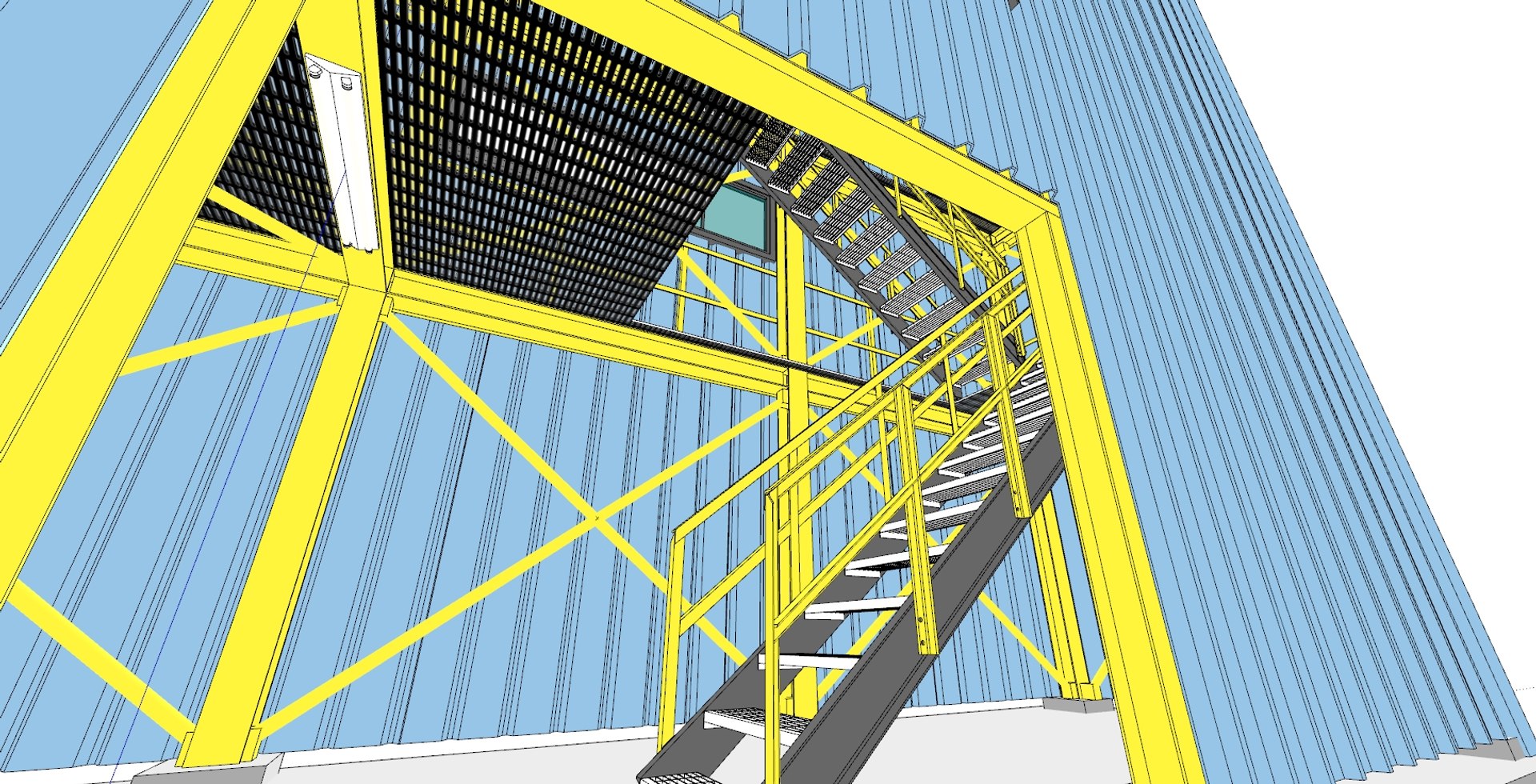 Mining Ore Tower Conveyor Warehouse 3D Model - TurboSquid 1838515