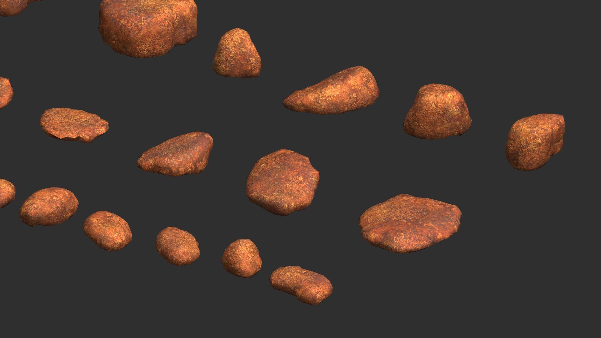 Assorted Rocks - Red Dust 3D - TurboSquid 2217257