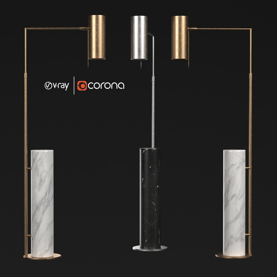Alma Floor Lamp Kelly 3D Model - TurboSquid 1516214