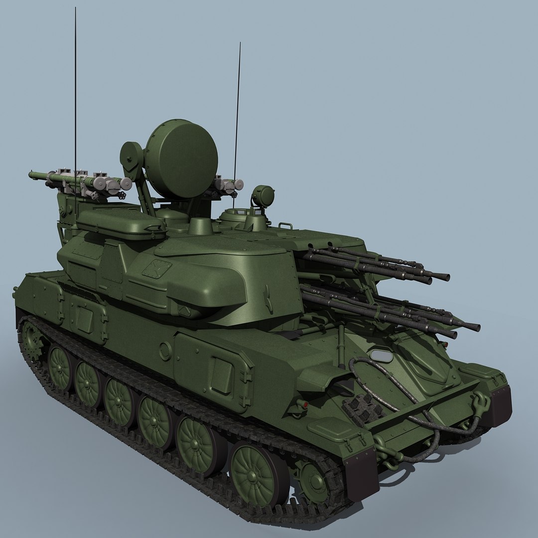3d Model Of Shilka M4 Zsu-23-4