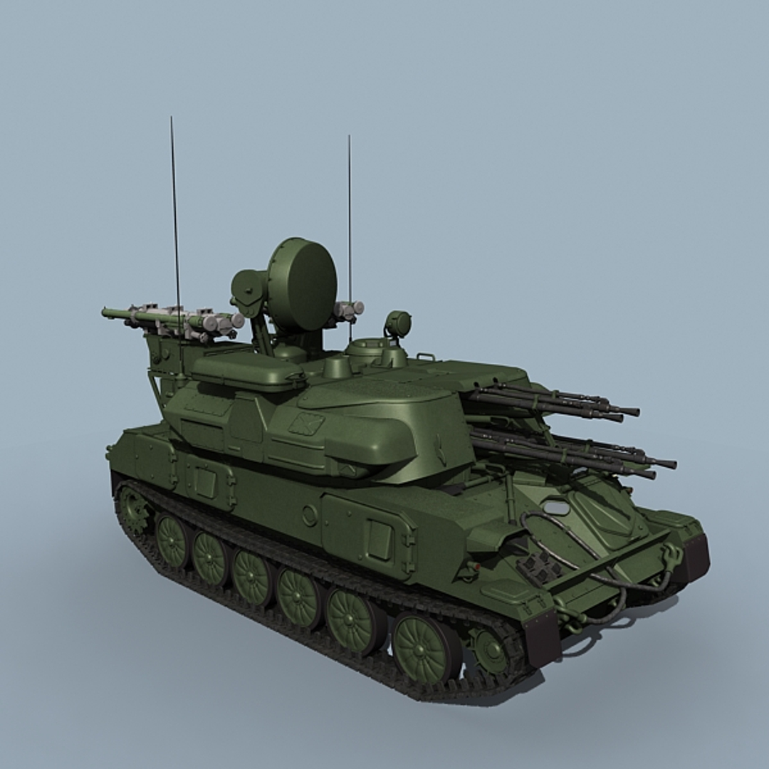 3d Model Of Shilka M4 Zsu-23-4