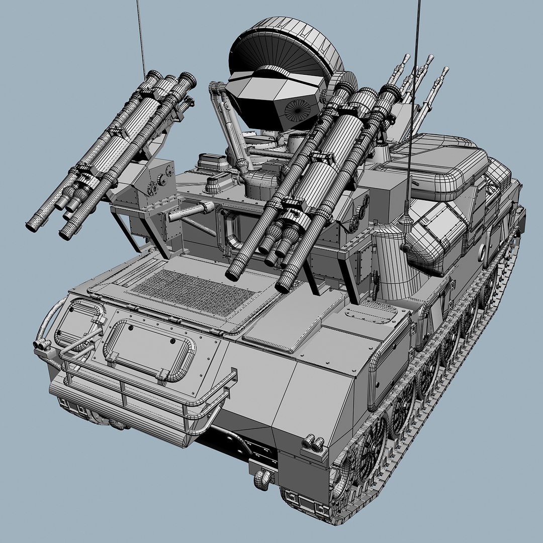 3d Model Of Shilka M4 Zsu-23-4