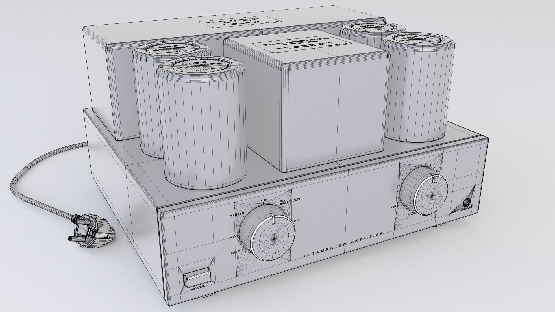 Amplifier Hifi Amp 3D Model - TurboSquid 1528488