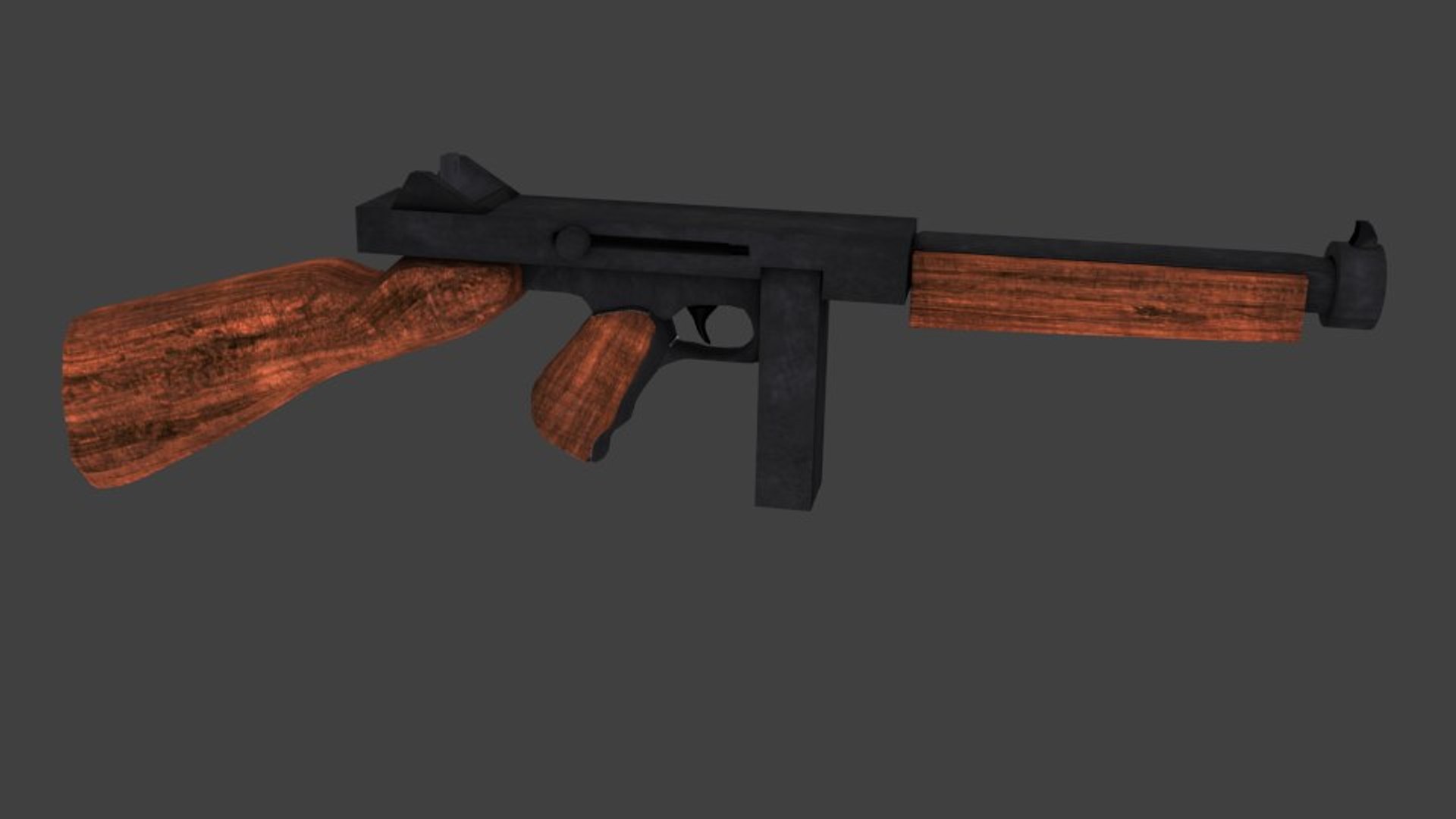 World war 2 submachine gun model - TurboSquid 1333790
