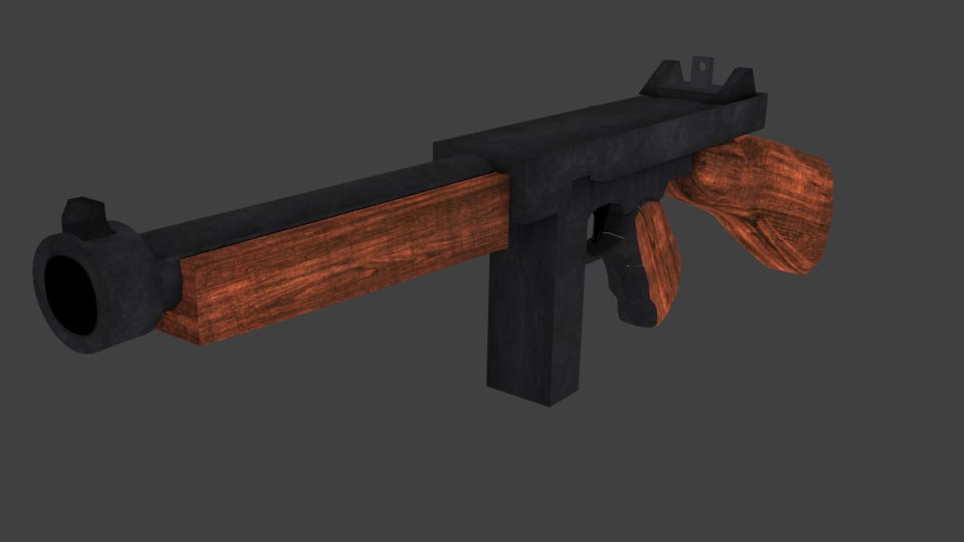 World war 2 submachine gun model - TurboSquid 1333790