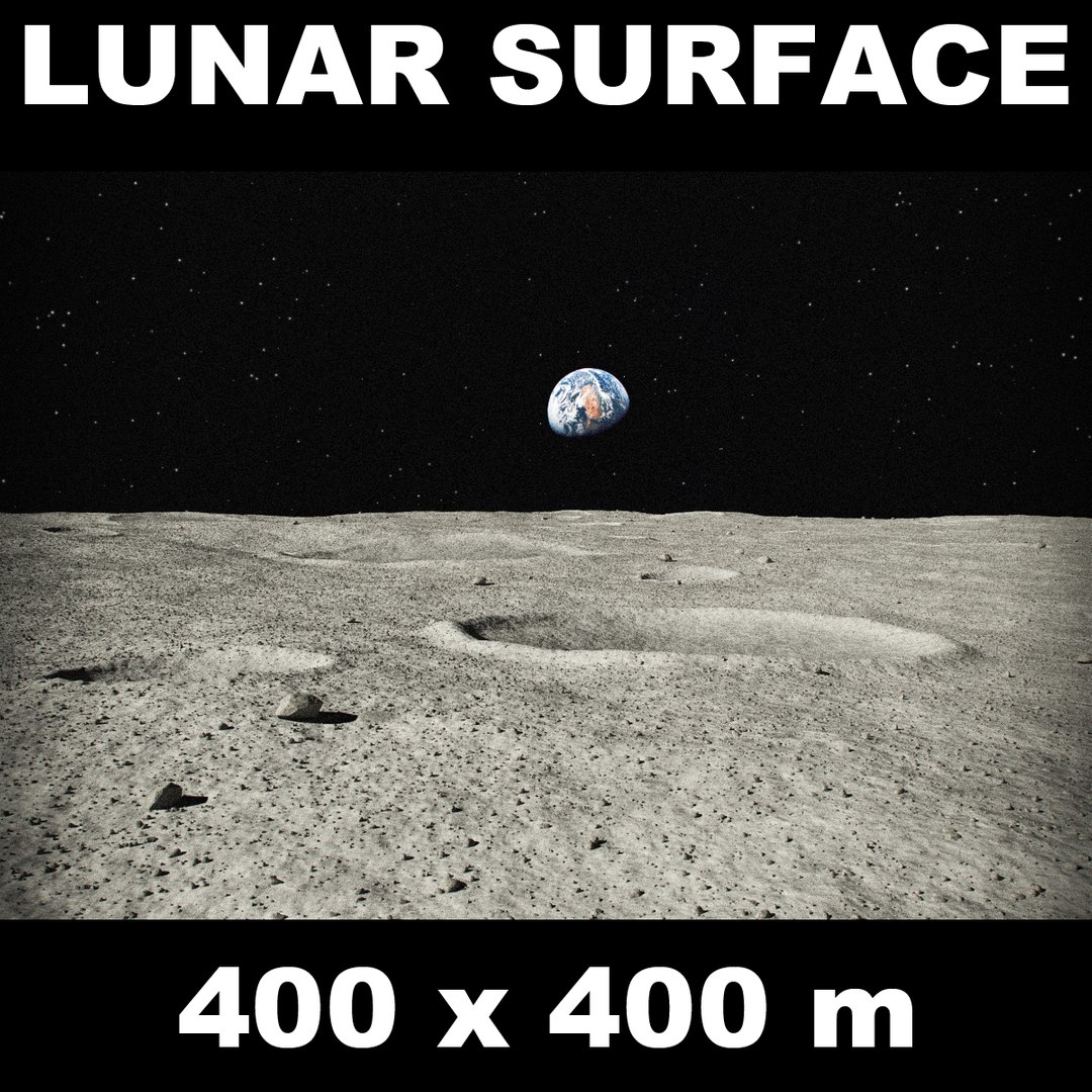 3d Model Lunar Surface