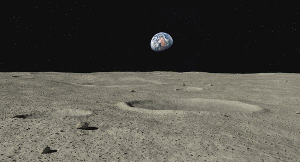3d model lunar surface
