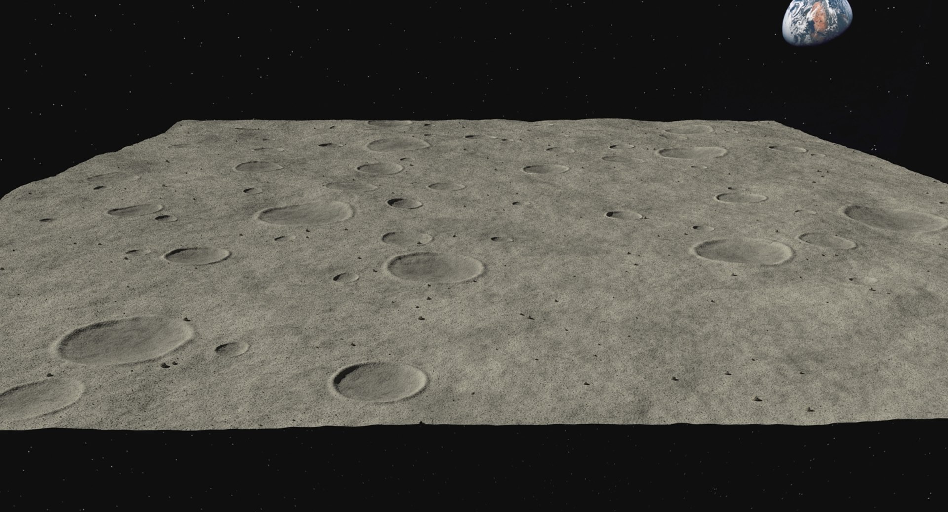 3d Model Lunar Surface