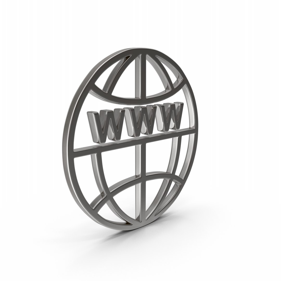 3D Web Icon Silver - TurboSquid 2316645