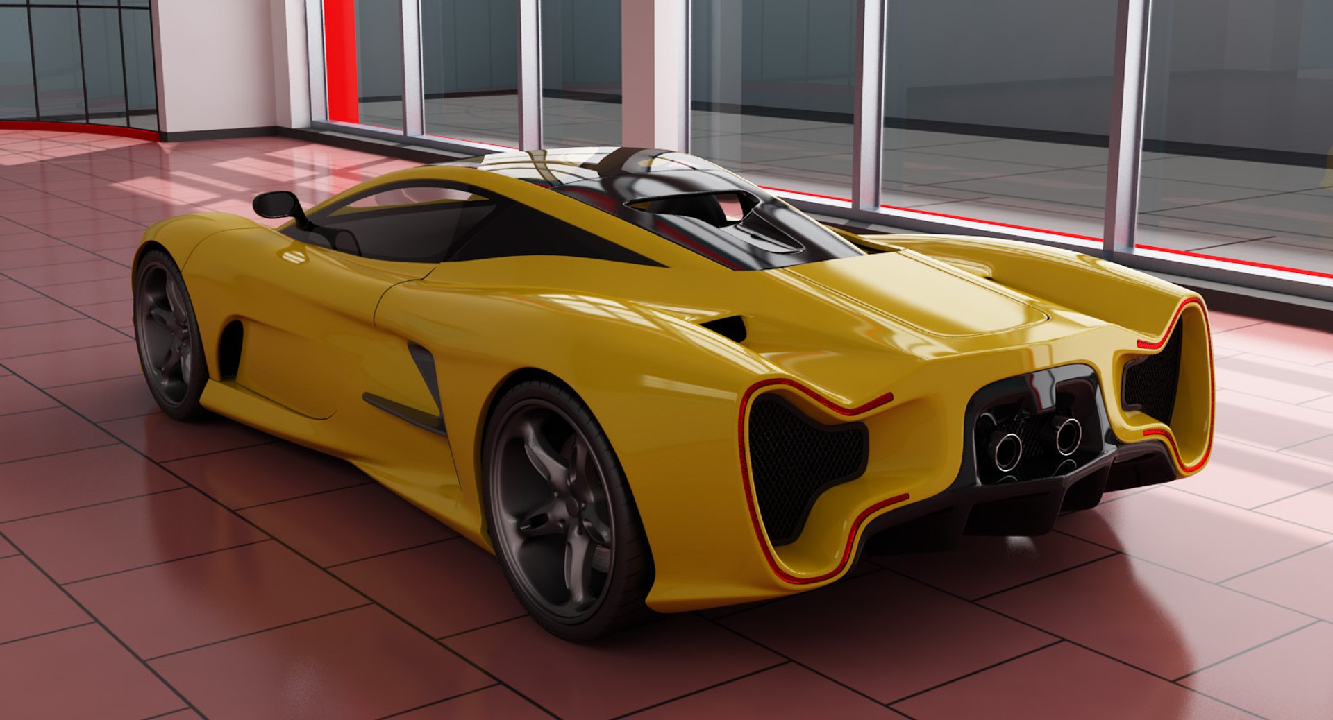 Concept Supercar 3D - TurboSquid 1467027