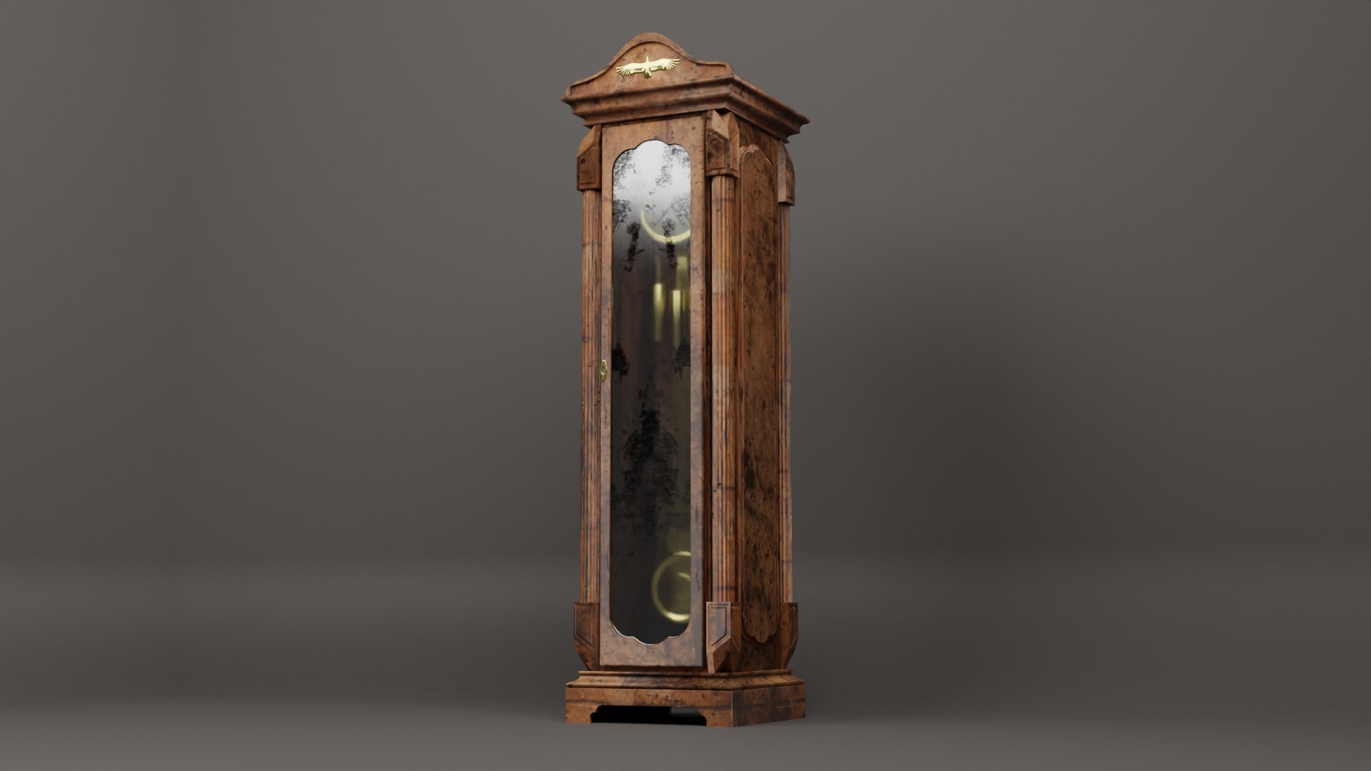 Antiqued 3D Wooden Clock With Blender and Substance Painter 3D model ...