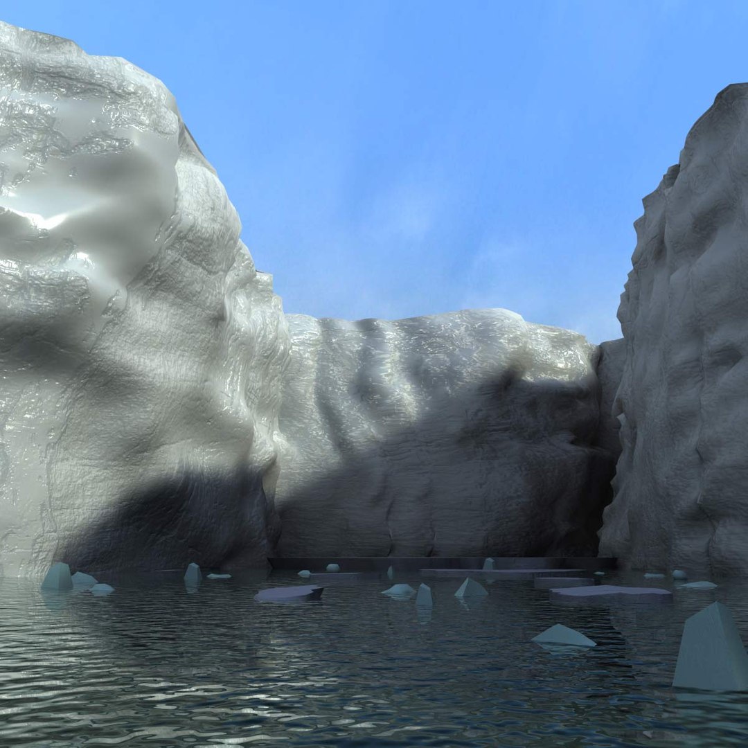 Antarctica Glaciers Icebergs Ice 3d Max