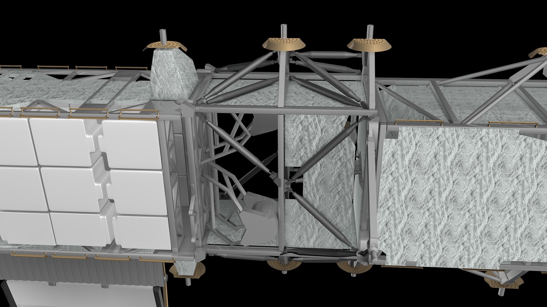 C4d Iss Outer Truss Segments
