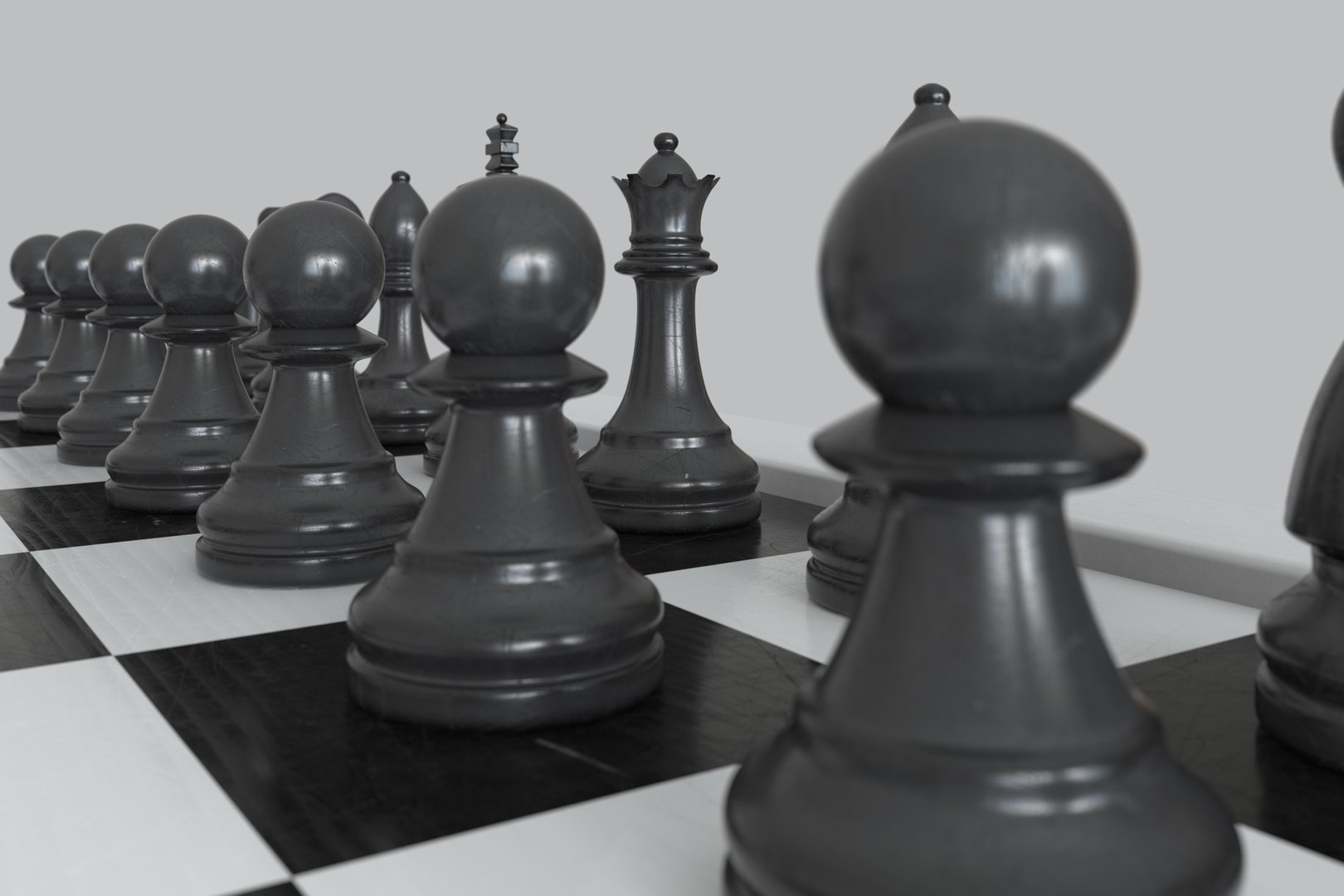 Chess Board Model - TurboSquid 1687077