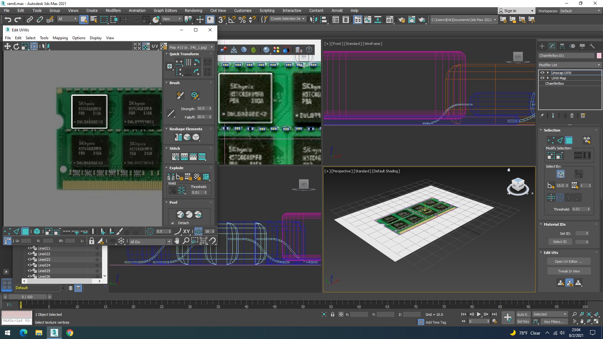 3D RAM SO-DIMM - TurboSquid 1768708
