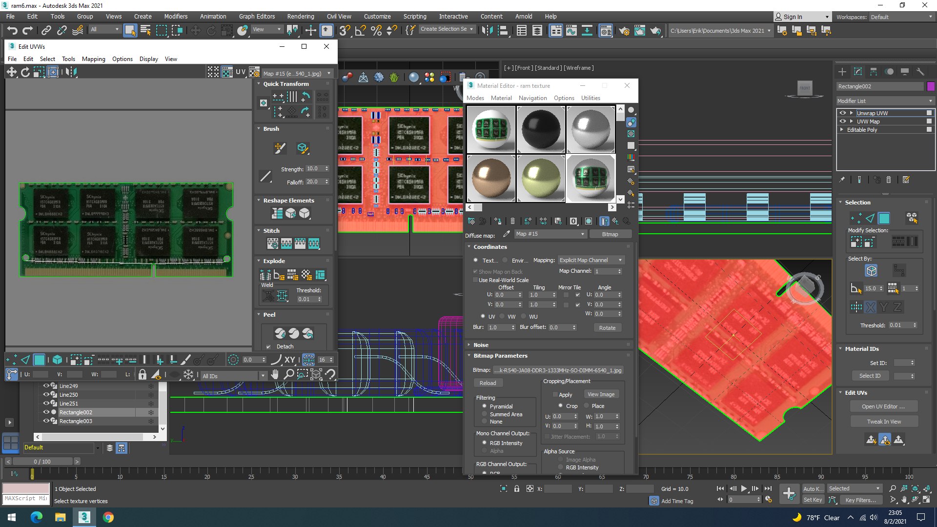 3D RAM SO-DIMM - TurboSquid 1768708
