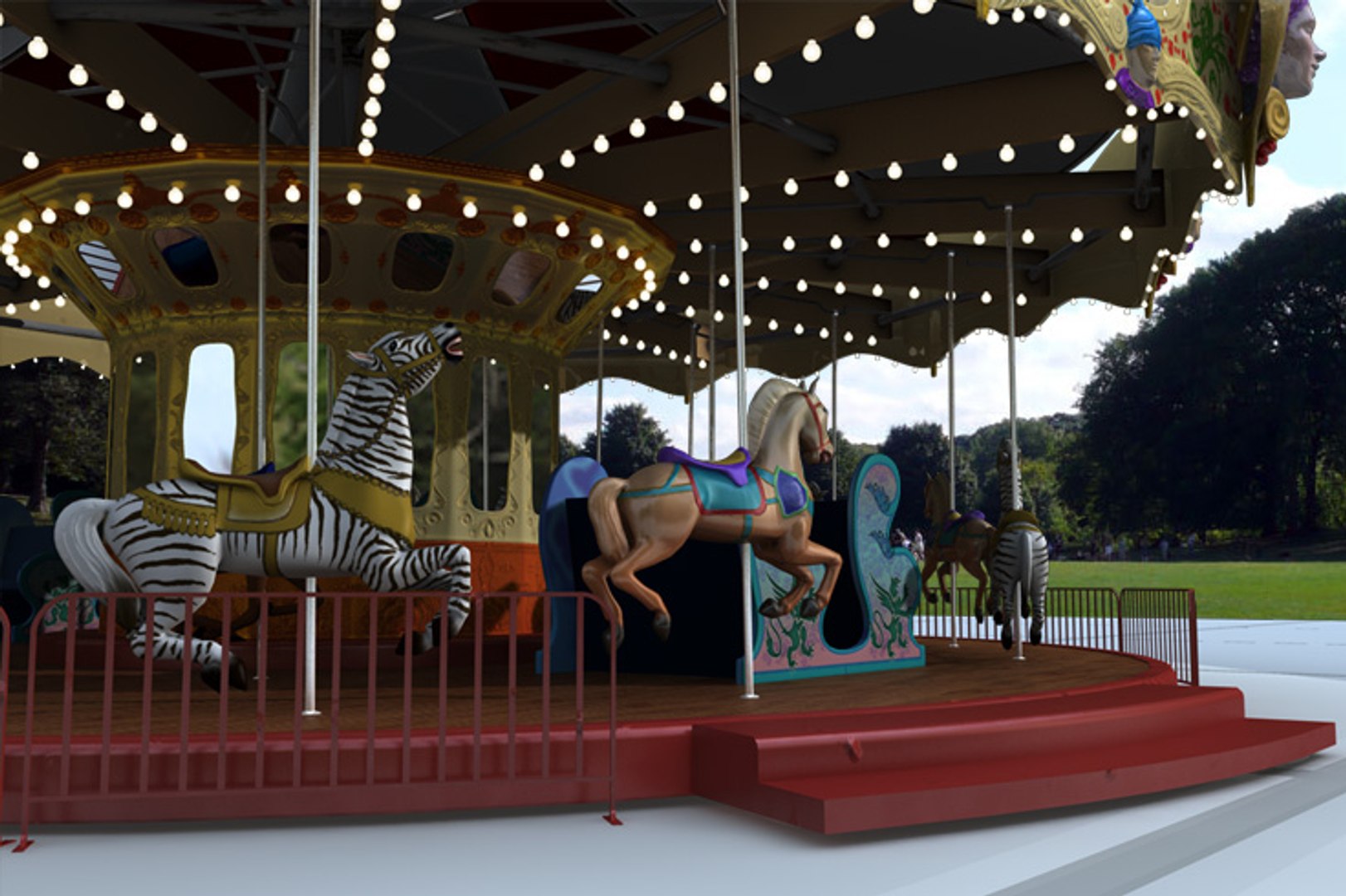 3d Model Carousel 1 2