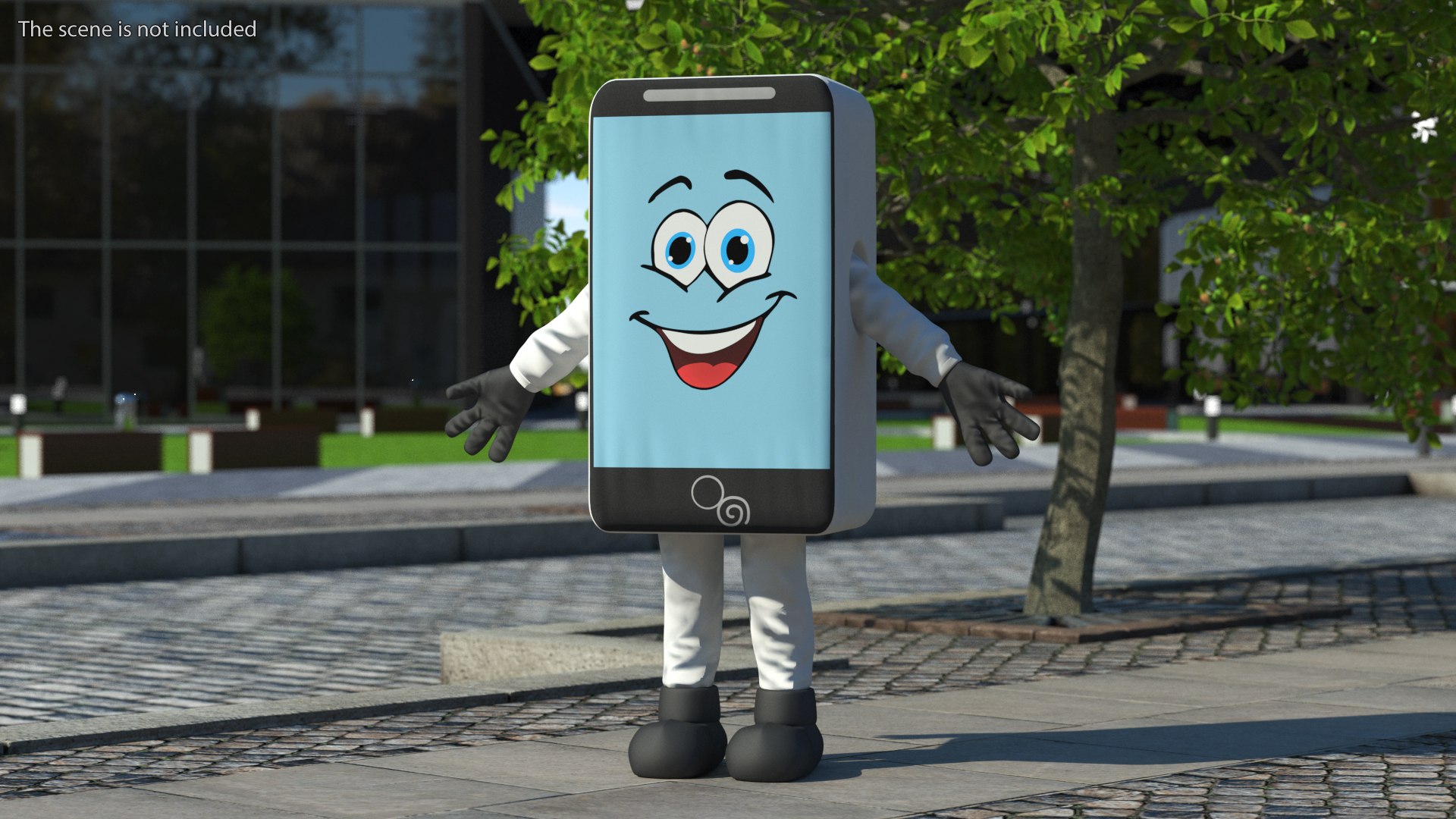 Mascot Character IPhone White Rigged model - TurboSquid 2060256