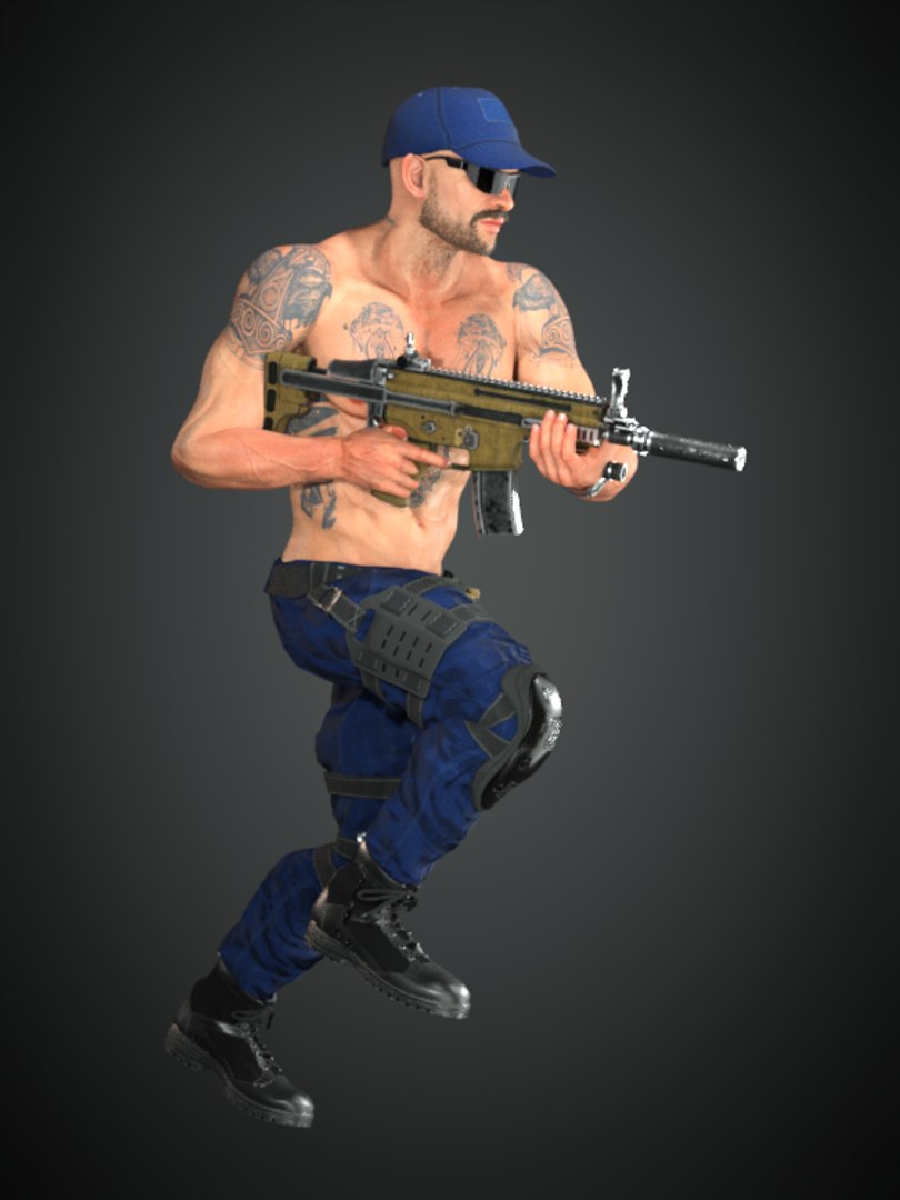 Realistic Rigged Soldier Man Character 3D Model - TurboSquid 2137868