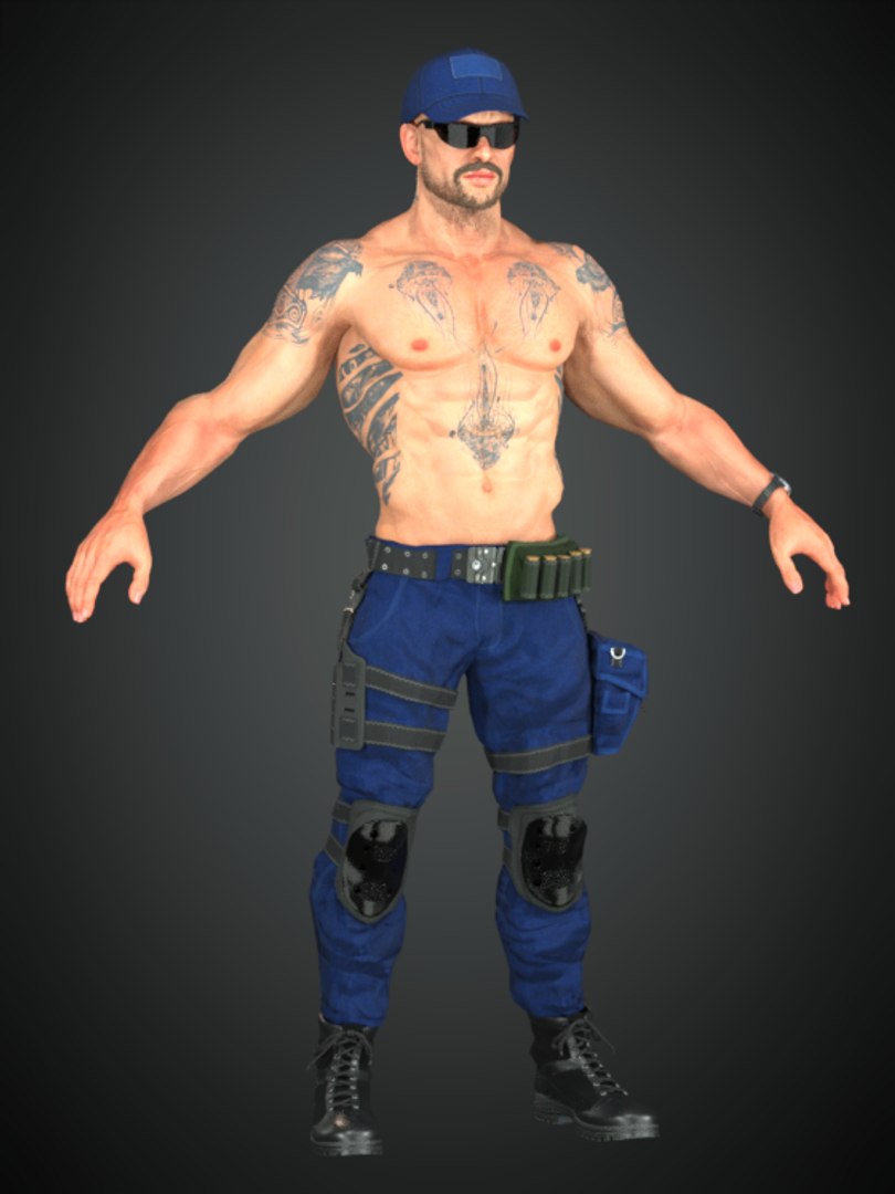 Realistic Rigged Soldier Man Character 3D Model - TurboSquid 2137868