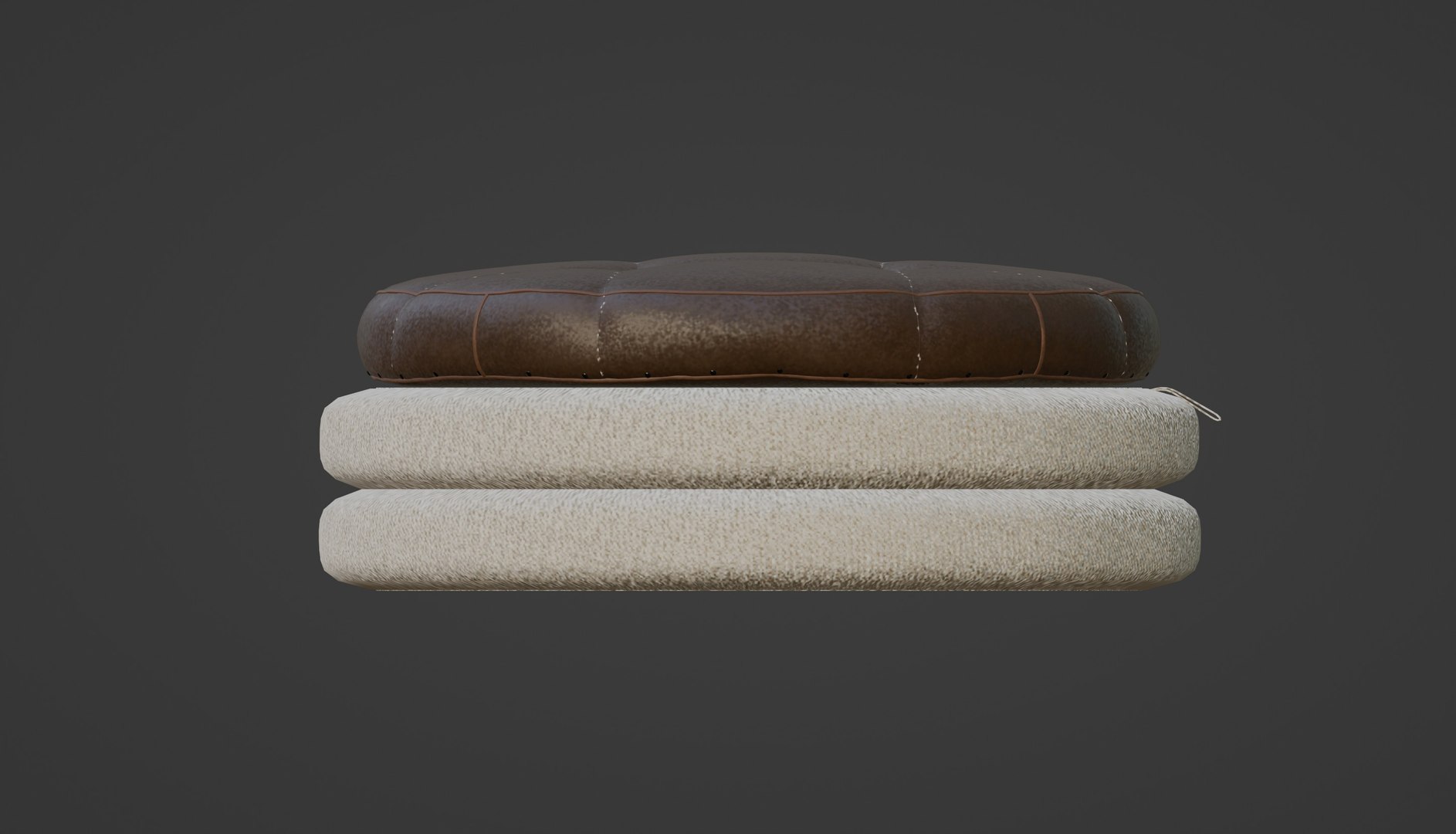 3D Oreo Cookie Ottoman - TurboSquid 2198721