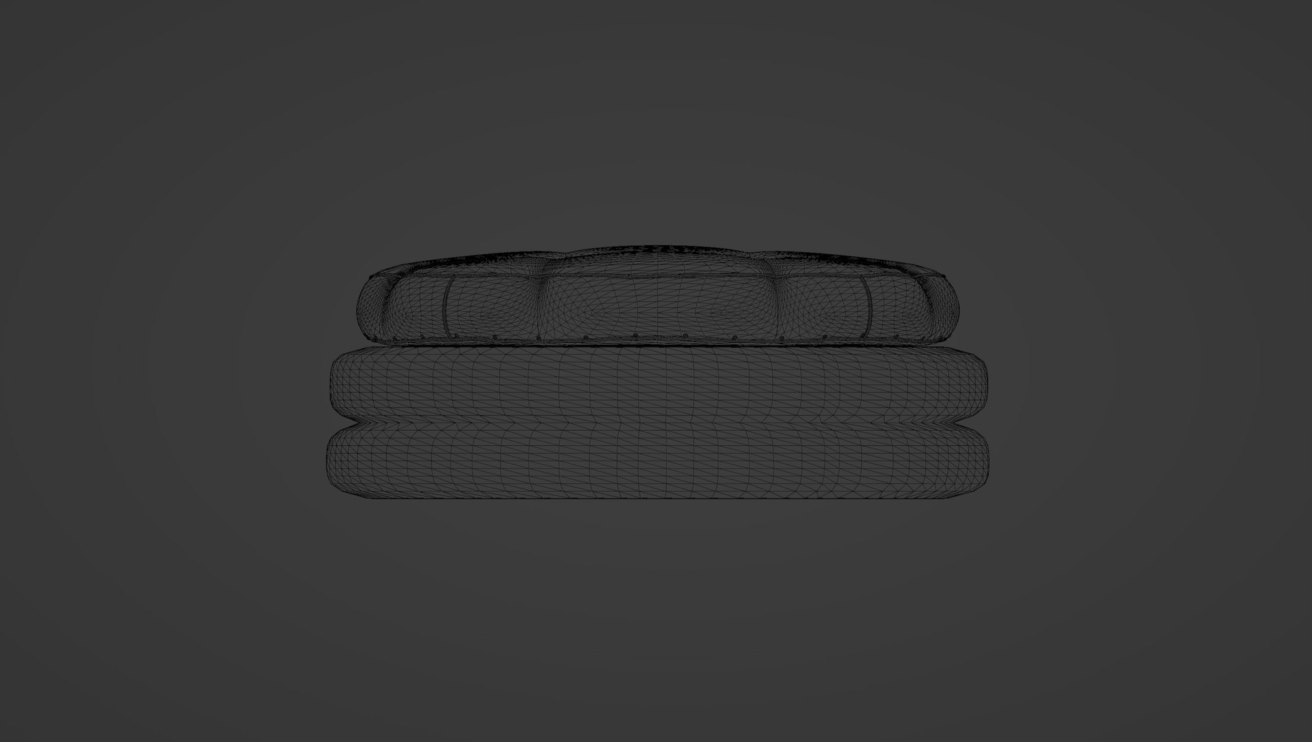 3D Oreo Cookie Ottoman - TurboSquid 2198721