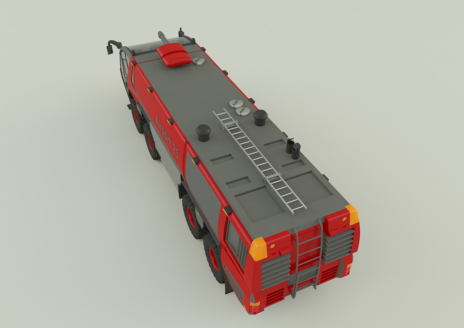 3D Airport Fire Truck 3D Model - TurboSquid 2061984