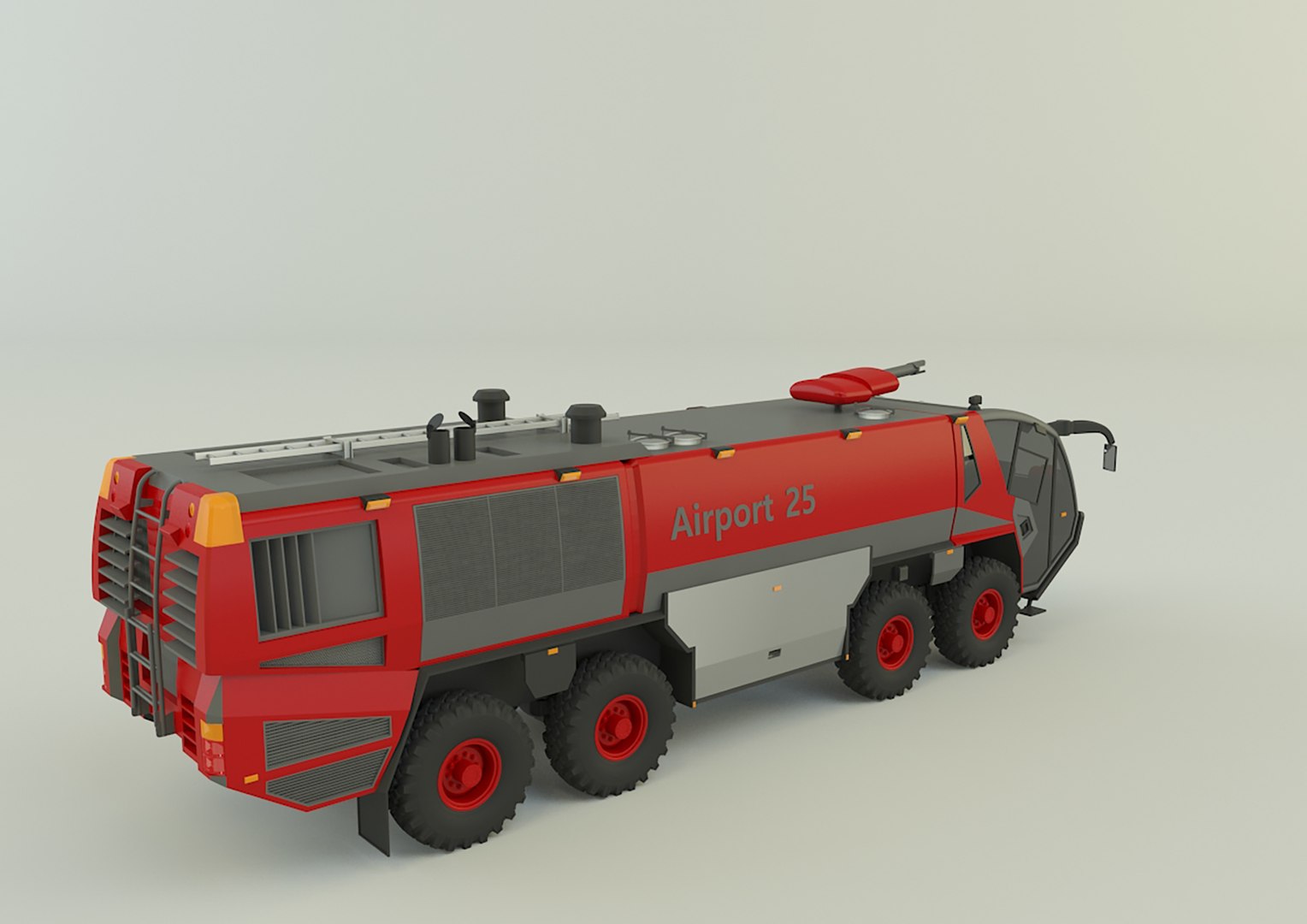 3D Airport Fire Truck 3D Model - TurboSquid 2061984